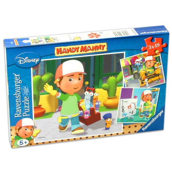 Handy Manny 3 x 49 db-os puzzle - JátékNet.hu