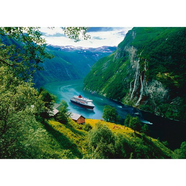 A hét nővér vízesés, Norvégia 1000 db-os puzzle - JátékNet.hu