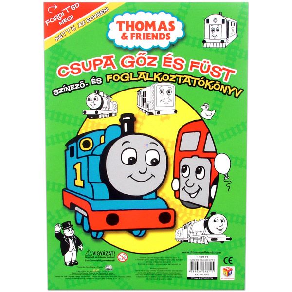 Thomas: Csupa gőz és füst - színező- és foglalkoztatókönyv - JátékNet.hu