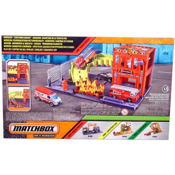 Matchbox: Firetower Rescue tűzoltó közepes pálya - JátékNet.hu
