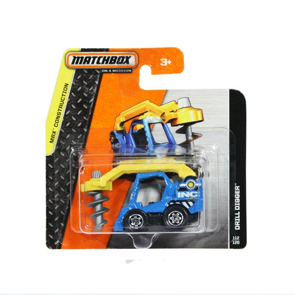 Matchbox - MBX Construction: Drill Digger kisautó - JátékNet.hu