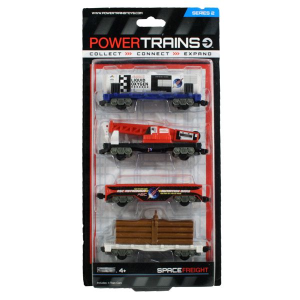 Power Trains: Vonatkocsik 4 darabos - Space Freight - JátékNet.hu