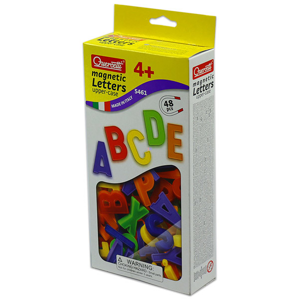 Quercetti: Magnetic Letters - 48 buc. litere mari - Tulli.ro