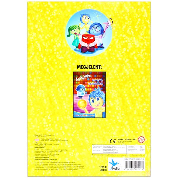 Inside Out: Carte de colorat cu abţibilduri - Tulli.ro