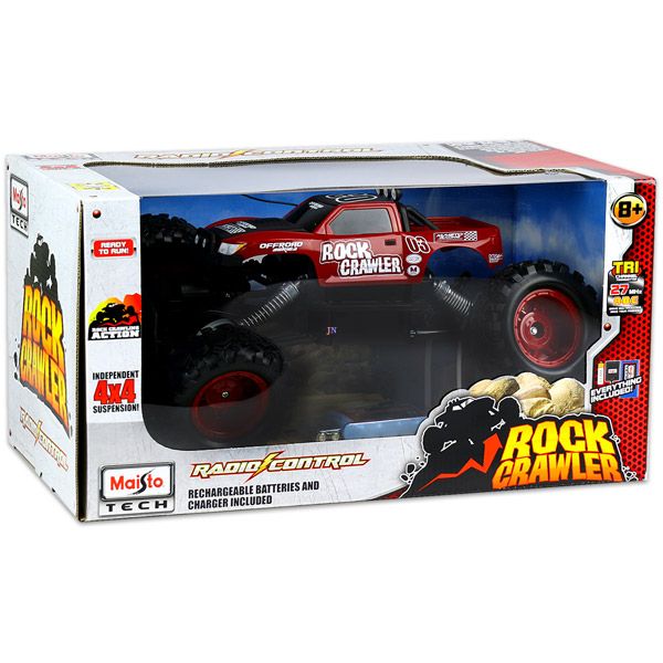 Maisto RC Rock Crawler távirányítású autó - bordó - JátékNet.hu