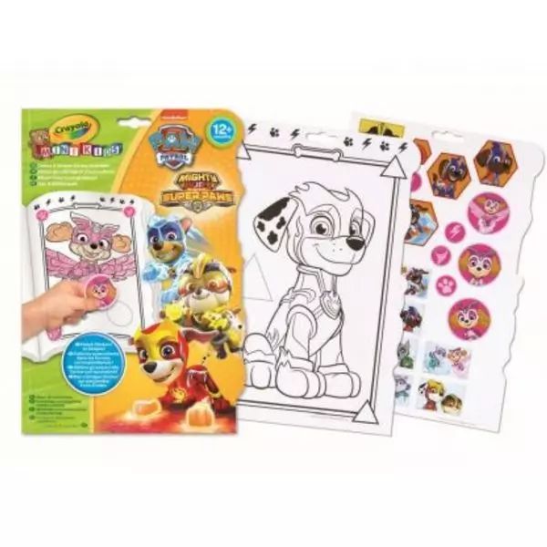 Crayola: Carte de colorat cu stickere - Patrula căţeluşilor - Tulli.ro