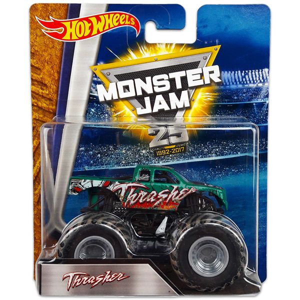 Hot Wheels Monster Jam 25: Thrasher kisautó, zöld - JatekBolt.hu