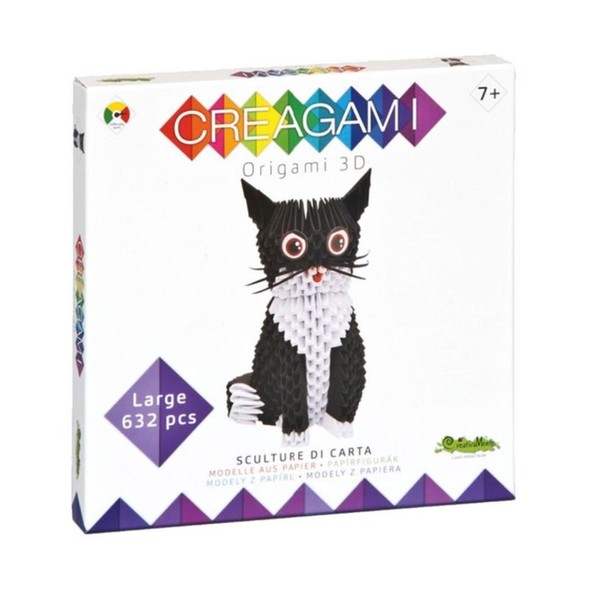 Creagami: 3D origami készlet, nagy - Cica - JatekBolt.hu