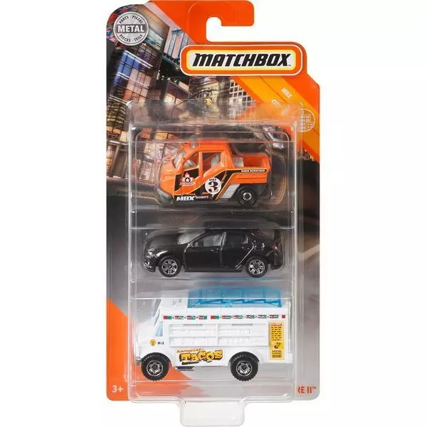 Matchbox: Set de 3 mașinuțe - City Adventure II - Tulli.ro