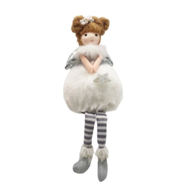 Textil angyalka dekoráció, 24 cm - többféle - JátékNet.hu