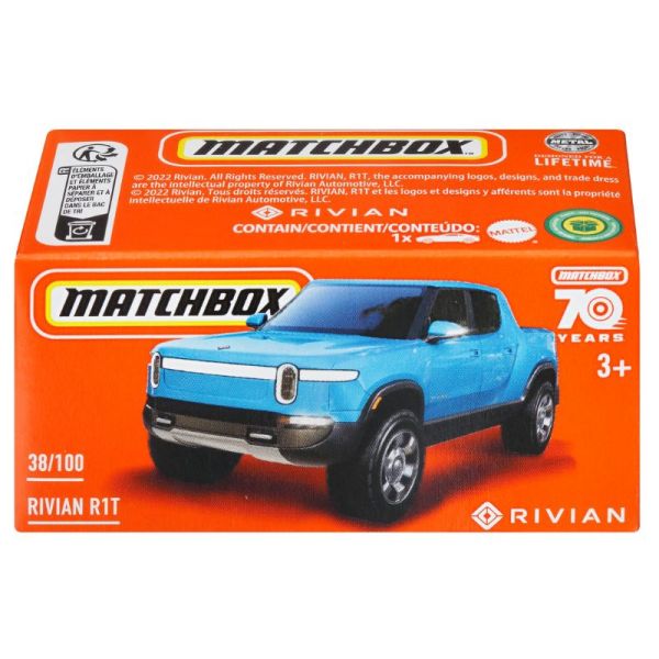 Matchbox: Rivian R1T kisautó papírdobozban - JatekBolt.hu