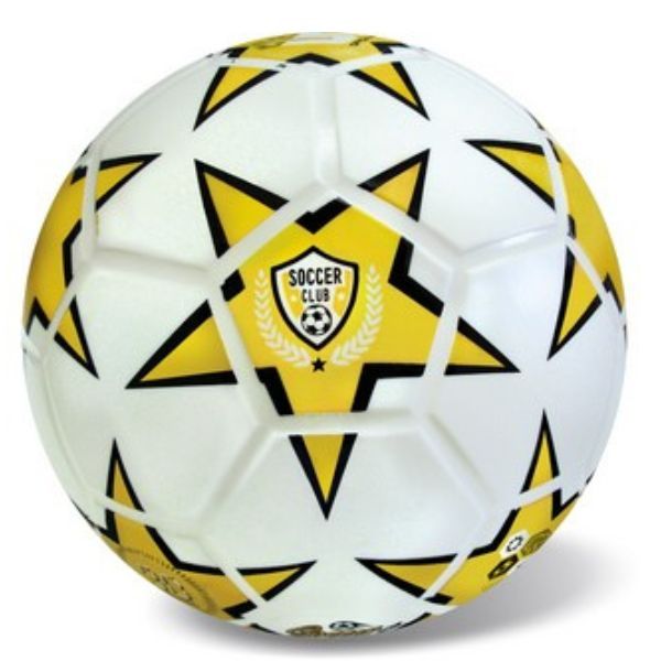 Minge fotbal cu model stea galbenă - 23 cm - Tulli.ro