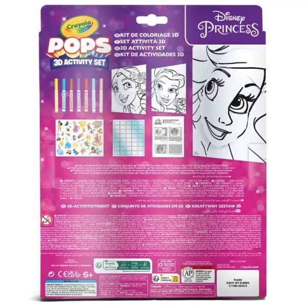 Crayola POPs: 3D pobarvanke - Disneyjeve princese - Tulli.si