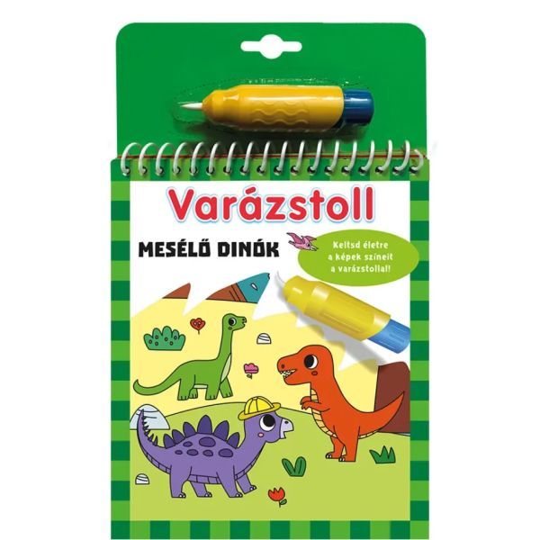 Pix magic - carte de colorat cu dinosauri - Tulli.ro