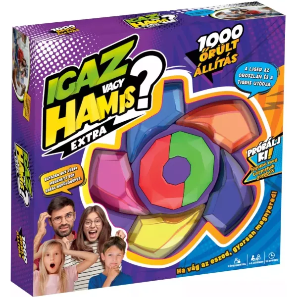Igaz vagy Hamis Extra interaktív társasjáték - CSOMAGOLÁSSÉRÜLT ...