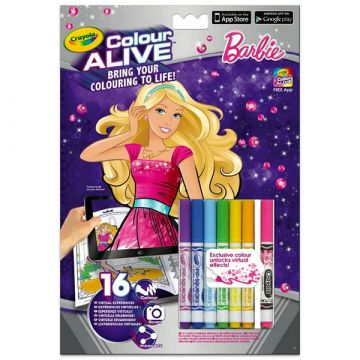 Crayola: Colour Alive carte de colorat - Barbie - Tulli.ro
