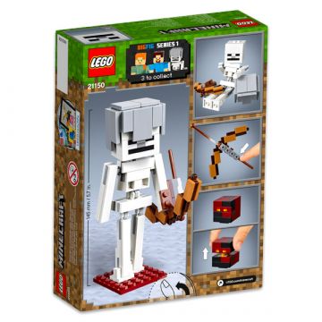 LEGO Minecraft: Minecraft Schelet BigFig și cub de magmă 21150 - Tulli.ro