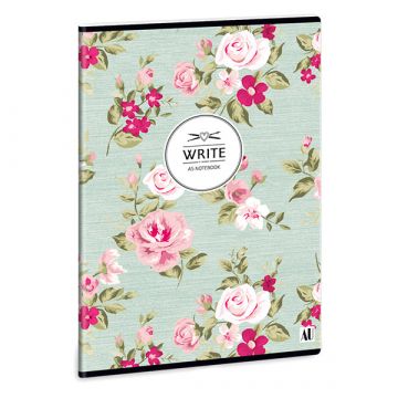 Vintage Rose caiet maculator cu capse extra - A4, 80-40 - Tulli.ro