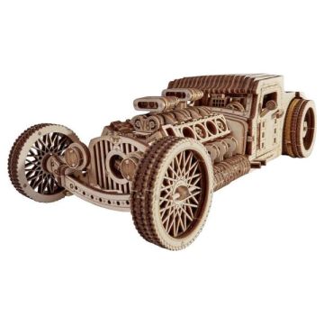 Wood Trick: Mechanikus modell, fa - Hot Rod autó - JátékNet.hu