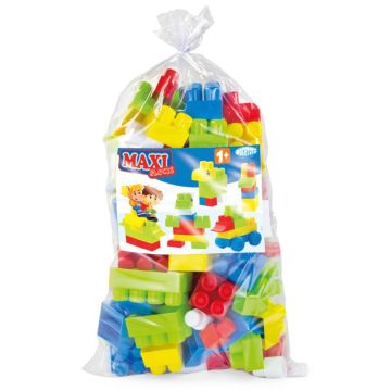 Maxi Blocks: Fejlesztő építőjáték zacskóban - 72 db-os - JátékNet.hu