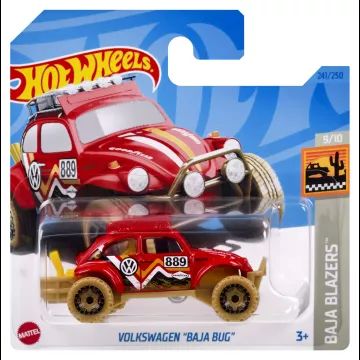Hot Wheels: Volkswagen Baja Bug kisautó - piros - JatekBolt.hu