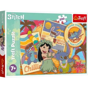 Trefl: Lilo&Stitch, rompecabezas de danza Hula Hula - 200 piezas - Tulli.es
